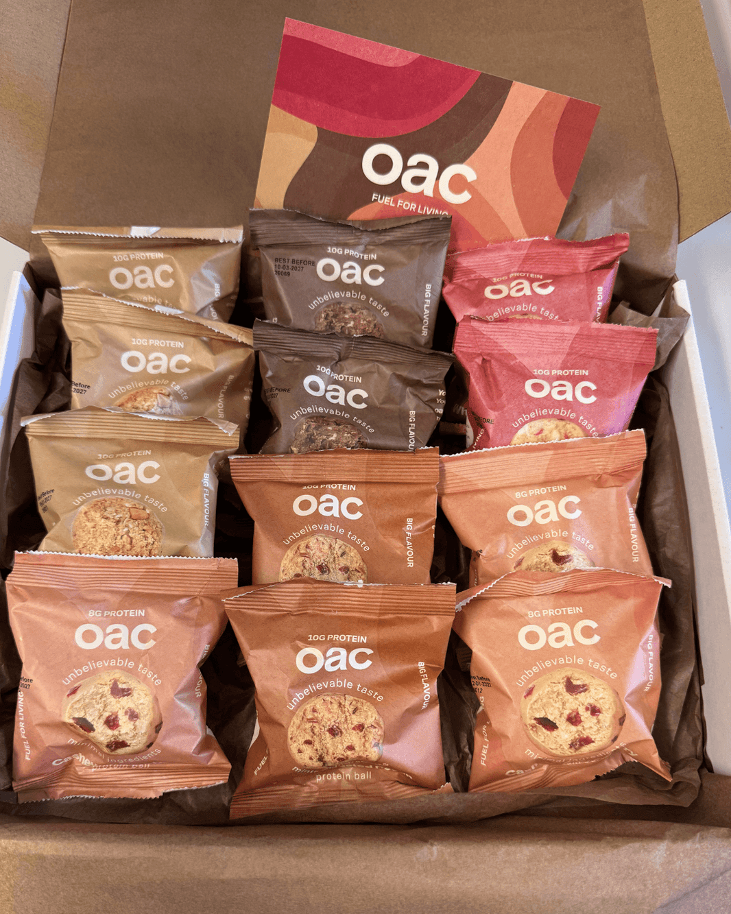 oac | better for you protein & collagen snacks